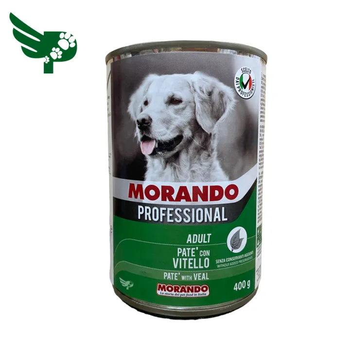 Morando Professional Adult 400g - Pate with Veal - Canned Dog Wet Food ...