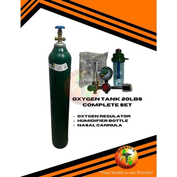 OXYGEN TANK 20LBS COMPLETE SET (WITH CONTENT) (READY TO USE) | Lazada PH