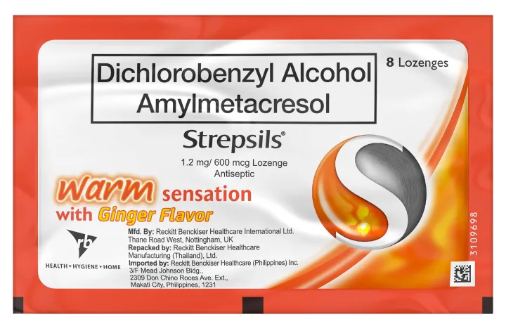Strepsils Warm Sensation with Ginger Flavor ***8 Lozenges per Pack ...