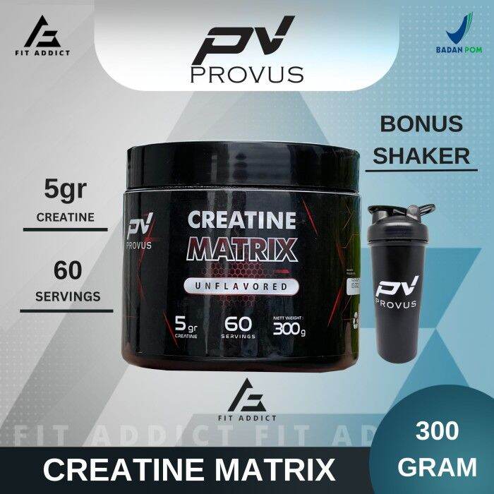 Provus Creatine Matrix 300gr 300 Gram 60 Serving Creapure Monohydrate ...