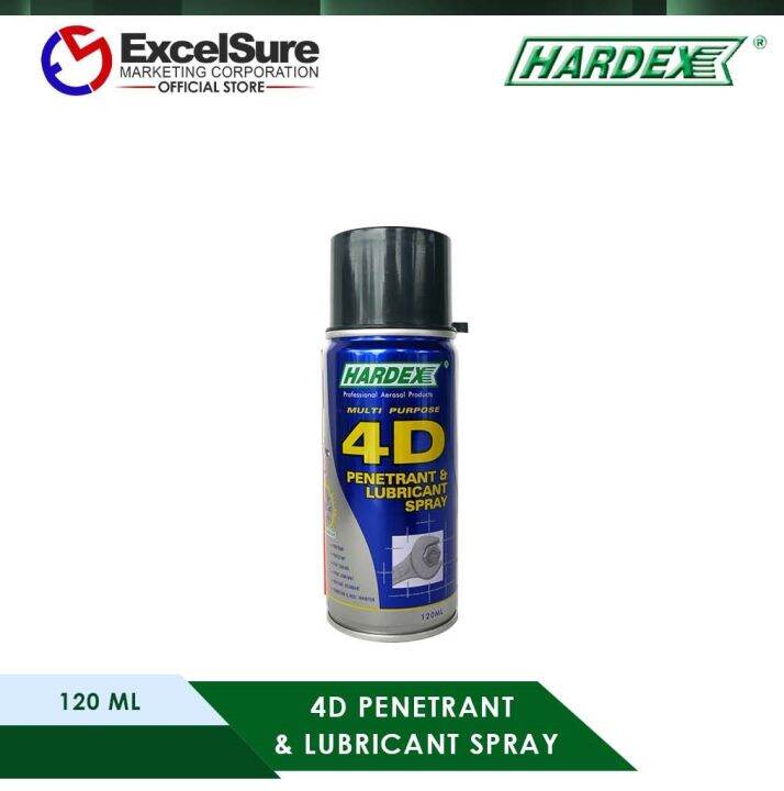 Hardex 4D Penetrant & Lubricant Spray 120 ml | Lazada PH