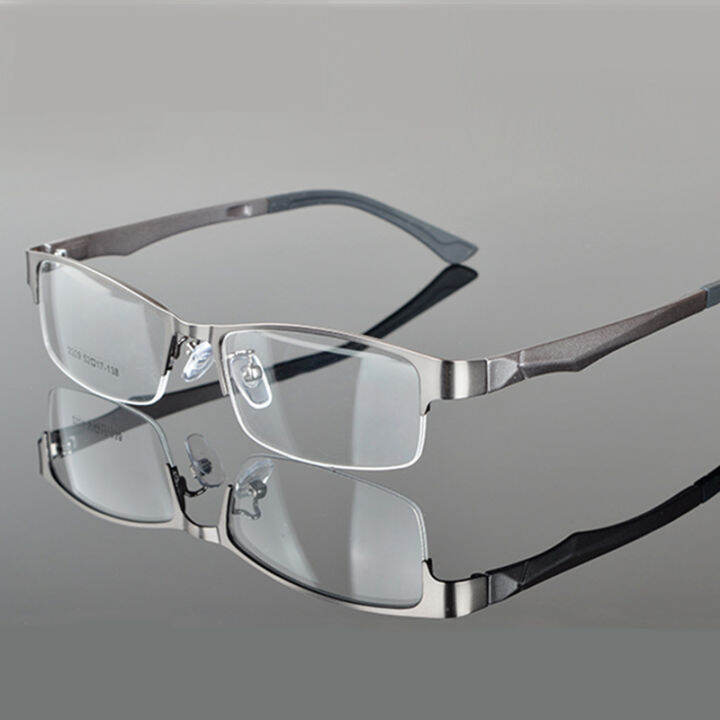 Half Metal Women Glasses Frame Men Eyeglasses Frame Vintage Square ...