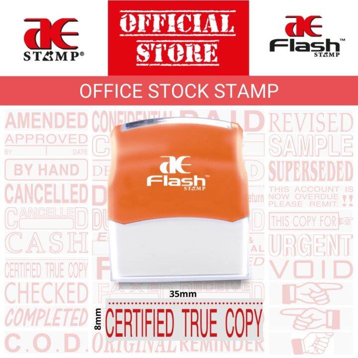 【Ready Stock】 C06 Office Stamps AE Flash Stamp Ready Stock Stamp Chop ...