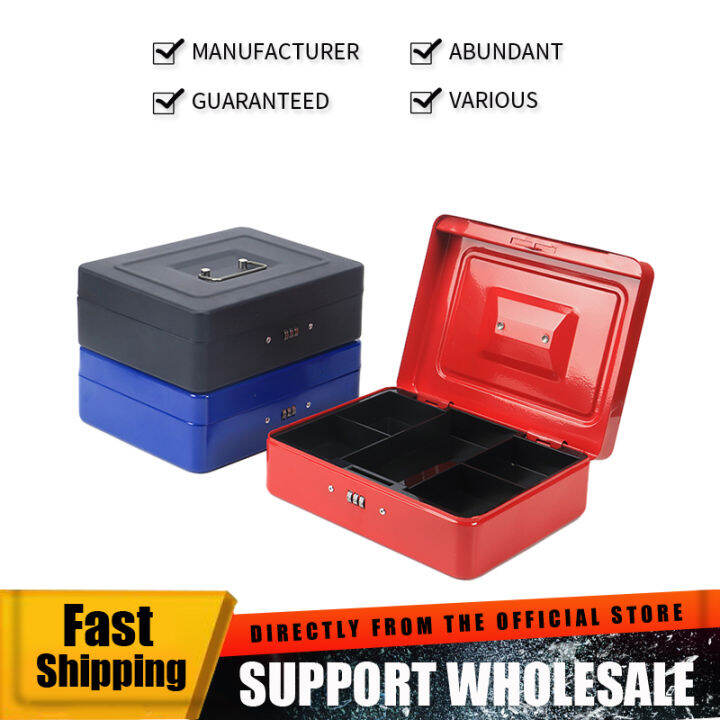 Password style Cash Box/ Portable Money Secret Security Safe Box Lock ...