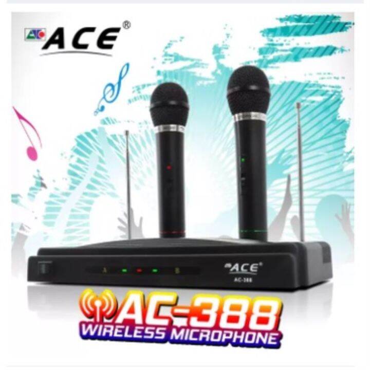 Ready Stock Ace Wireless Microphone AC-388 | Lazada PH
