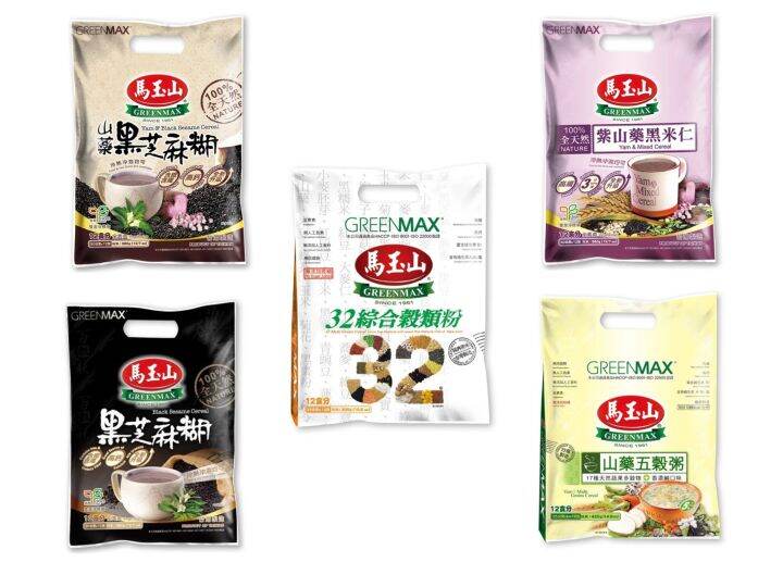 Greenmax 12 Sachet Cereals : Yam & Black Sesame Cereal, Yam & Multi ...