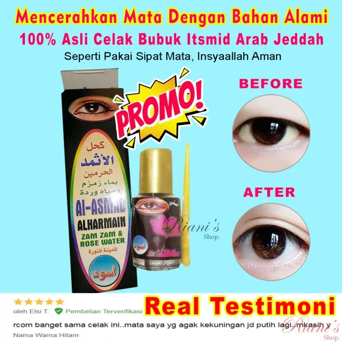 [Makeup] Celak Itsmid Al Asmad Original Arab Batu Ismid Sipat ...