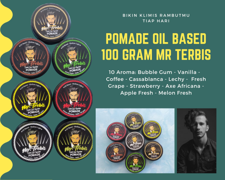 Pomade Oil Based 100 Gram Minyak Rambut Pomade 100 Gram Gosri Minimal ...