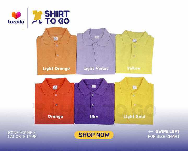 SOFTEX Polo Shirt for Men and Women SHADES OF ORANGE VIOLET YELLOW ...