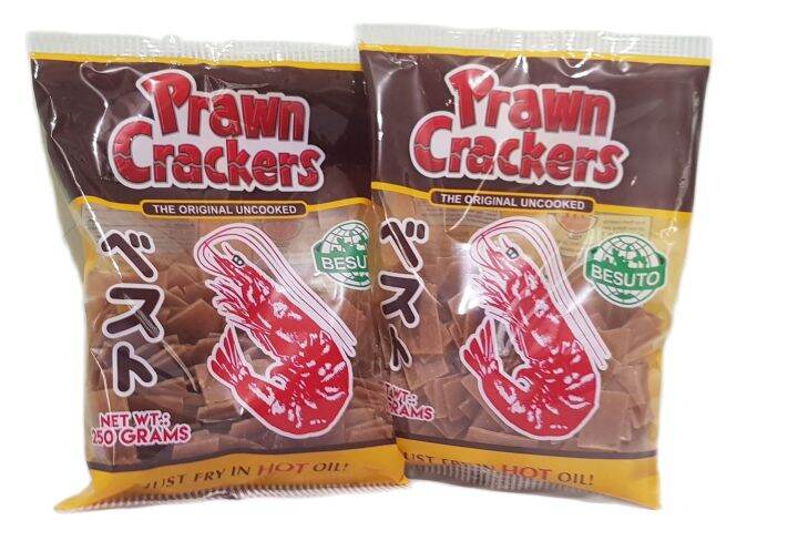 Besuto Prawn Crackers - The Original Uncooked Snack (pack of 2 x 250 ...