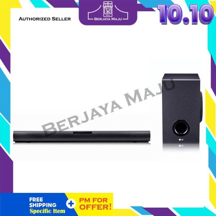 LG 2.1ch 160W Sound Bar Home Theater With Subwoofer SJ2 | Lazada