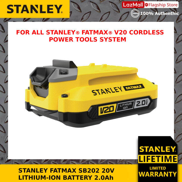 STANLEY® SB202 FATMAX® V20 LITHIUM-ION 2.0aAh BATTERY | Lazada PH