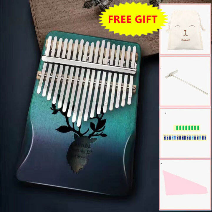 Kalimba 17 Key Thumb Piano Crystal Acylic Clear Kalimba Free bag+Tuning ...