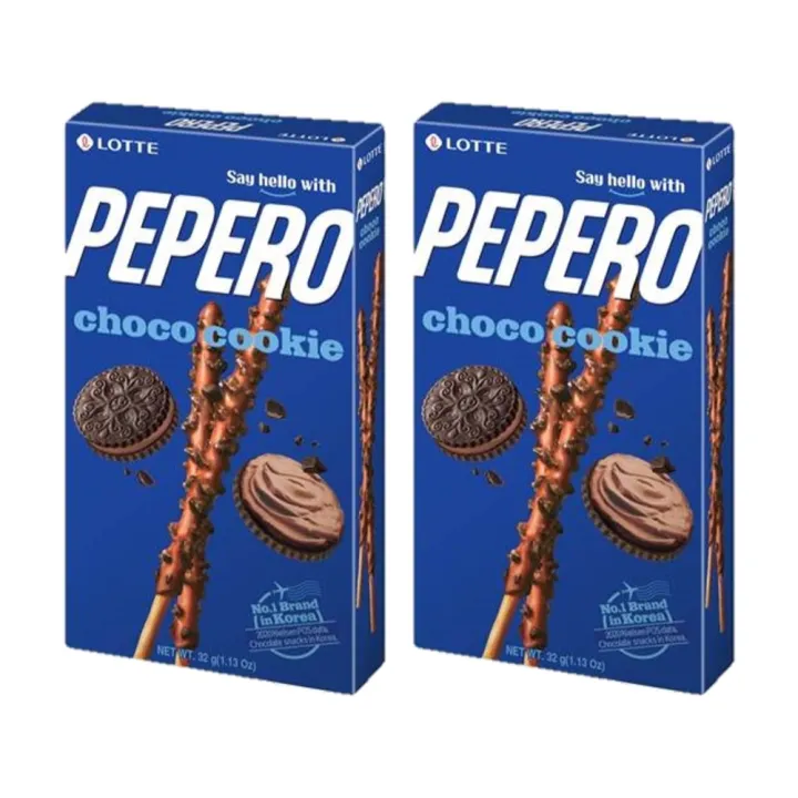 Pepero Choco Cookie Chocolate Covered Biscuits 32g - Pack of 2 | Lazada PH