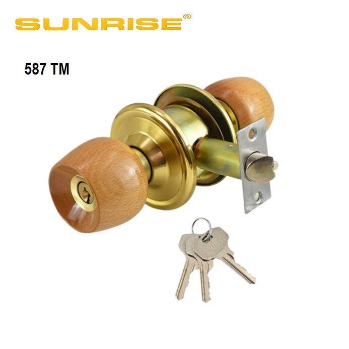 SUNRISE ( 587 TM) DOOR KNOB ENTRANCE LOCKSET WITH 3 KEYS HEAVY DUTY ...