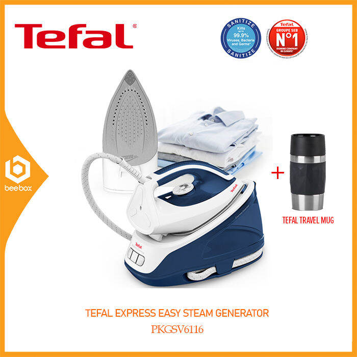 Tefal SV6116 Express Easy Steam Generator Iron - Upgrade Version of SV6040 | Lazada