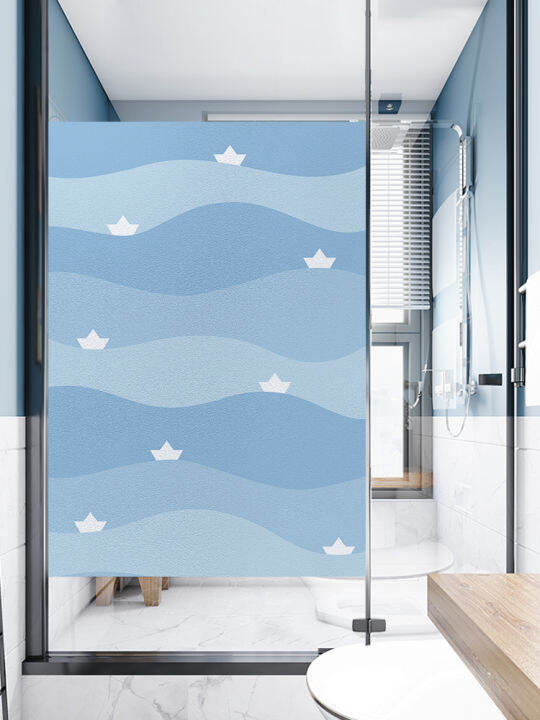 Vinyl Window Film Cactus Plant Privacy Glass Sticker for Home Shower ...