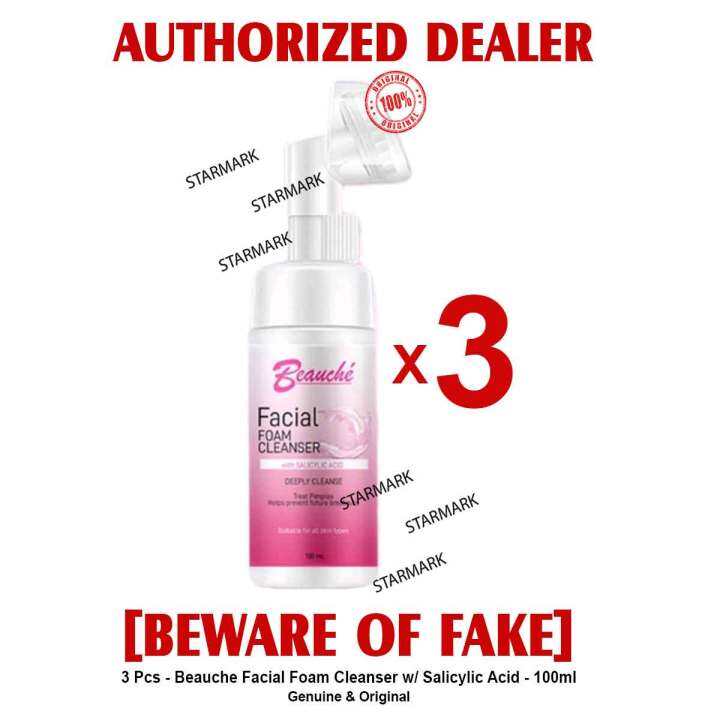 Beauche FACIAL FOAM CLEANSER Cleansers with Salicylic Acid 100ml ...