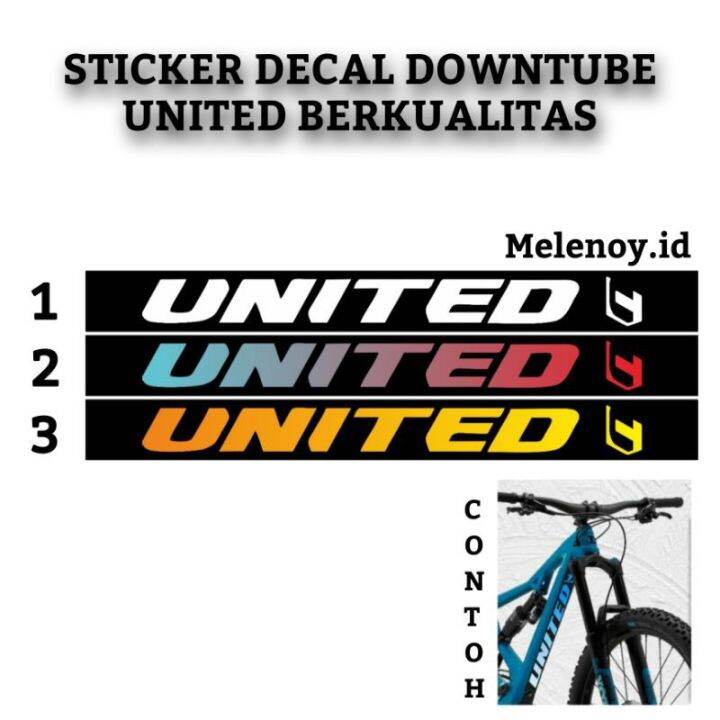 United Downtube Decal Sticker / MTB Bike Sticker / Latest Mountain Bike ...