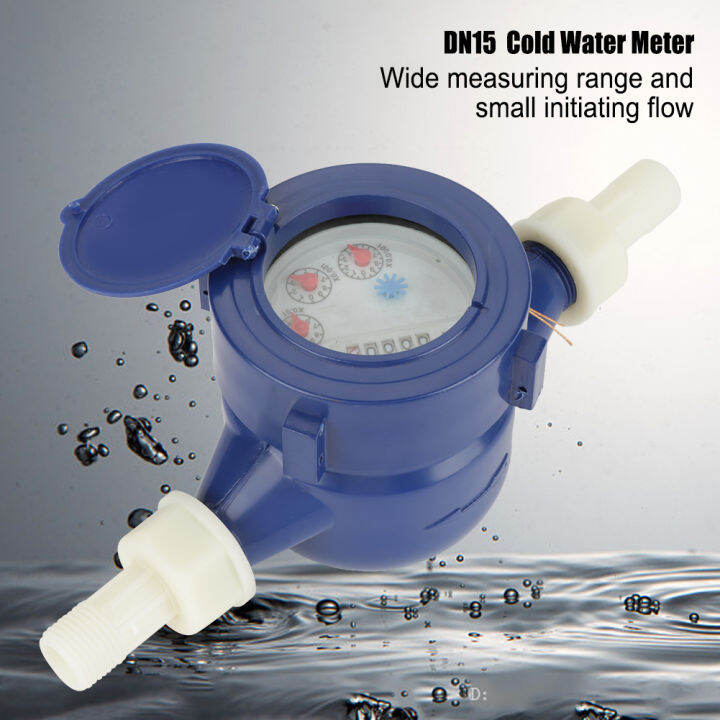 DN15 Garden Home Plastic Cold Water Meter Single Water Flow Wet Table ...