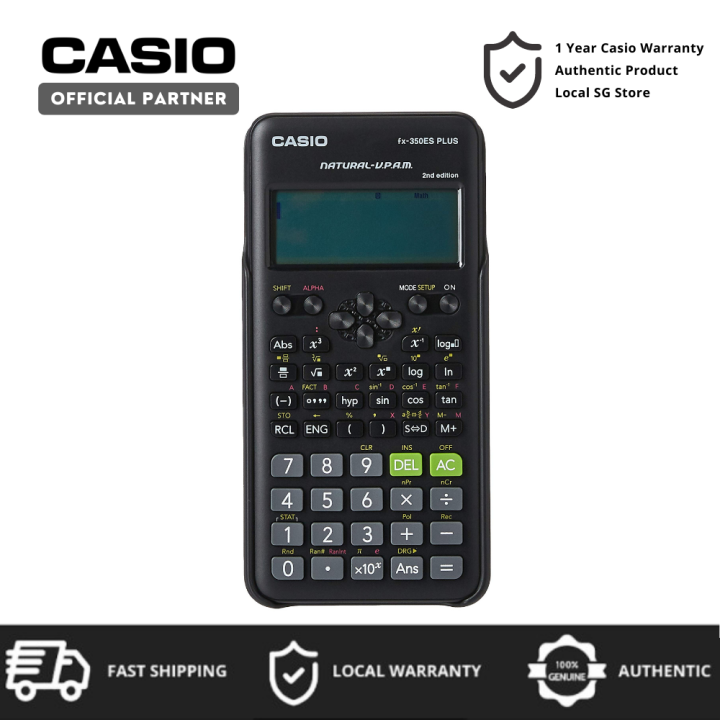 Casio FX-350ES PLUS 2nd Edition Scientific Calculator with 1 year local ...