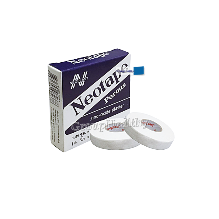 Neotape Porous นีโอเทป สีขาว เทปแต่งแผลแบบมีรูพรุน เทปพันเดือยไก่ ...