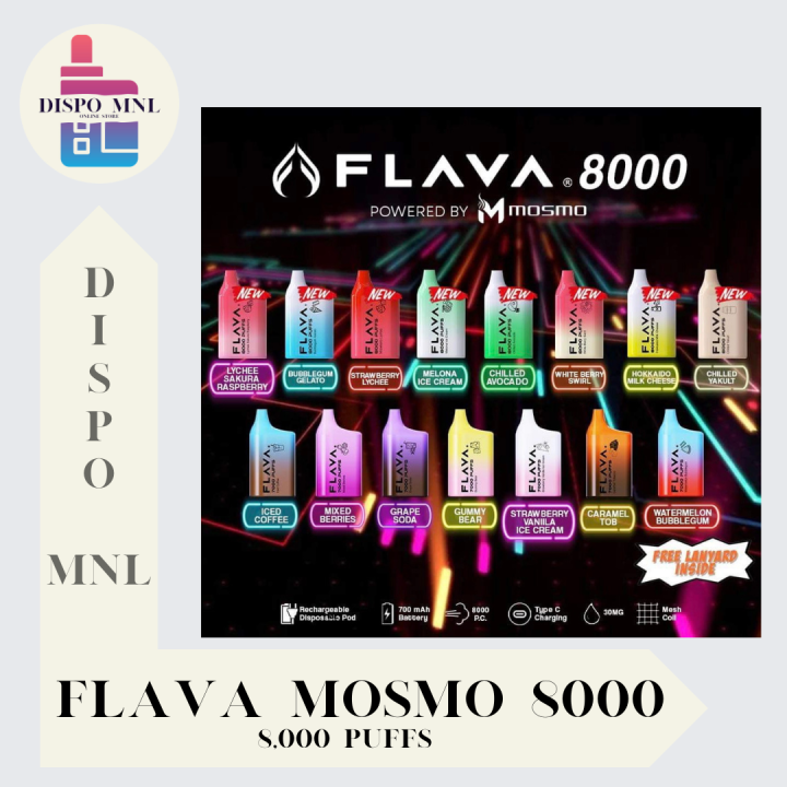 MOSMO FLAVA 8000 100 LEGIT | Lazada PH