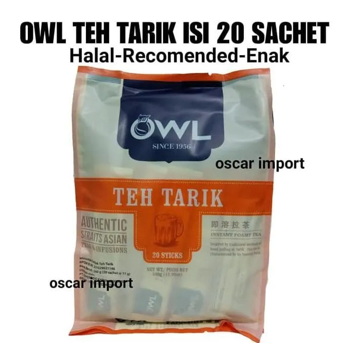 OWL TEH TARIK SINGAPORE ISI 20 BONUS GELAS ⭐⭐⭐⭐⭐ | Lazada Indonesia