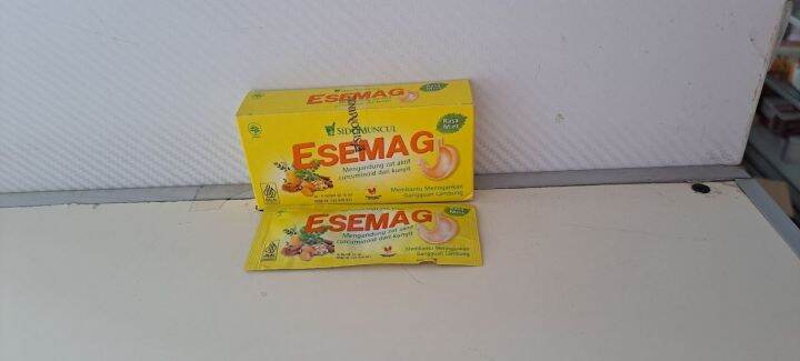 Esemag cair sirup 10 ml per sachet / 1 box isi 5 Sachet obat maag ...