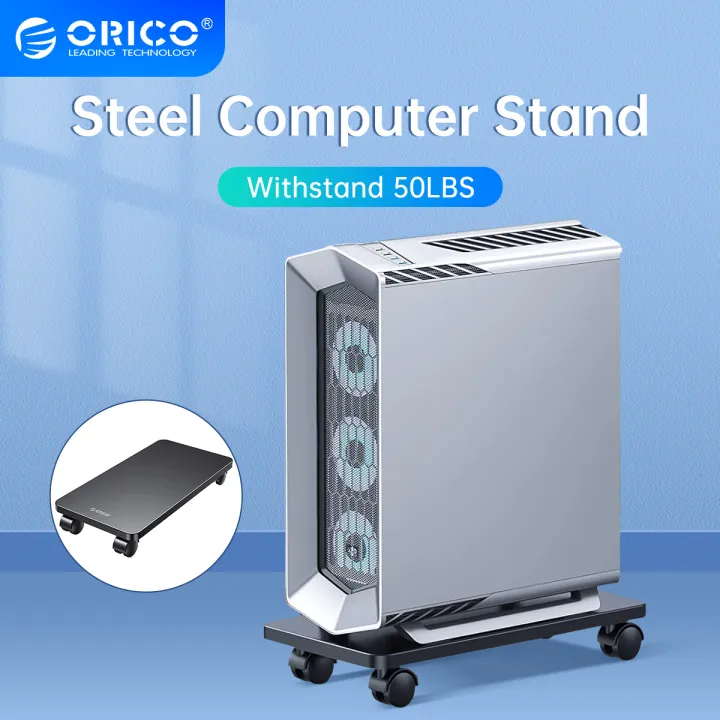ORICO Steel Mobile Computer Tower Stand Holder CPU Stand Holder with ...