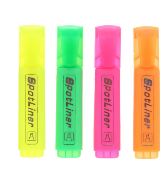 4 pcs. Spotliner Highlighter Marker | Lazada PH