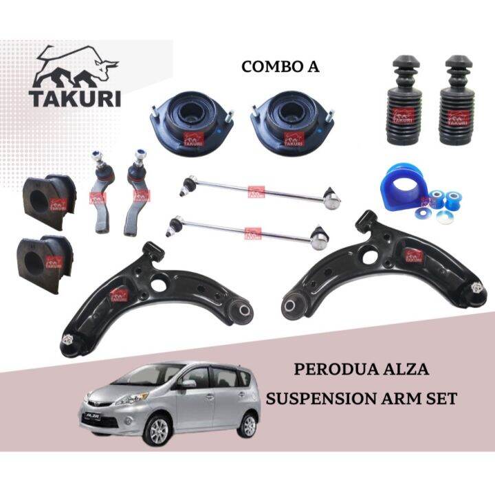(ready stock) takuri perodua alza suspension arm combo set lower arm ...
