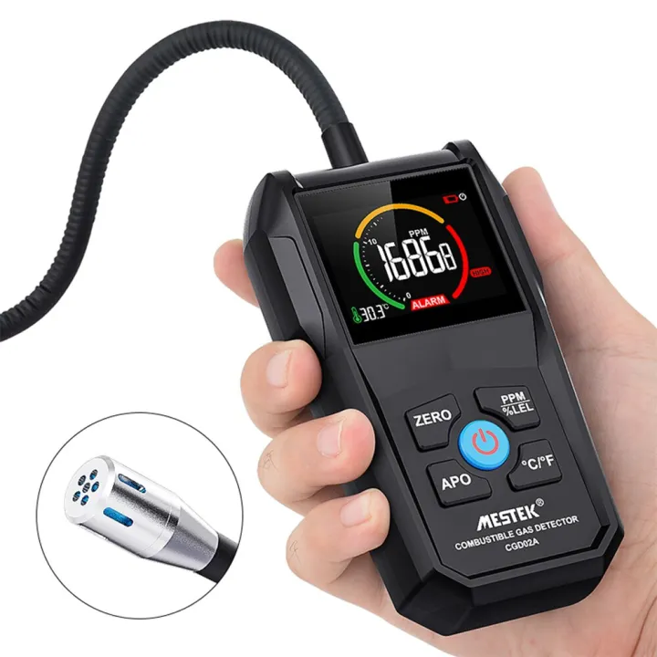 MESTEK CGD02A Combustible Gas Detector High Precision Hand-Held Gas ...