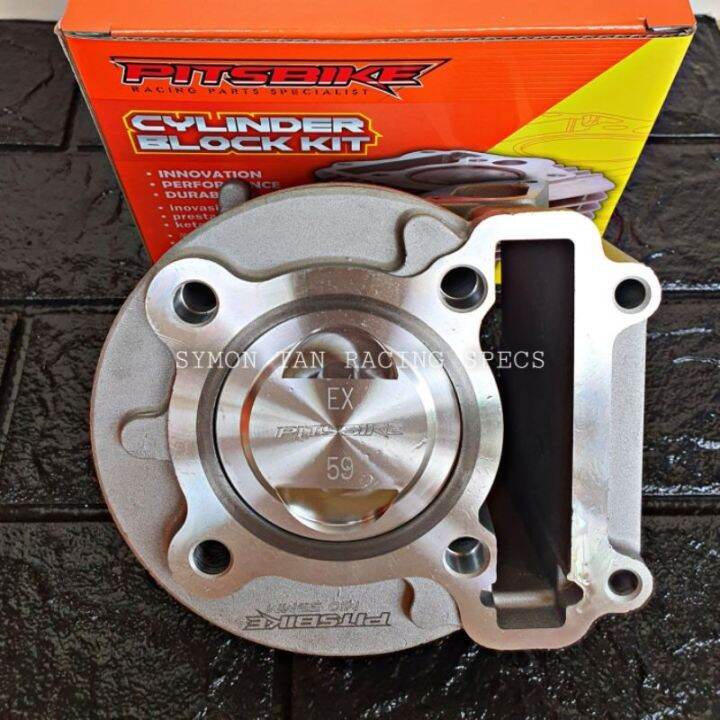 PITSBIKE CYLINDER BLOCK SET STEEL BORE KIT MIO SPORTY 54MM 59MM | Lazada PH