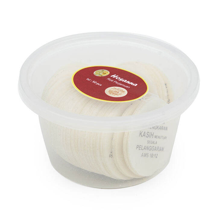 Roti Perjamuan Hosti Ayat Besar Hosanna isi 50 Hosti Murah - Roti ...