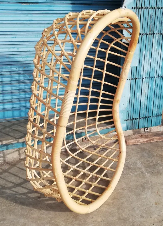 Rattan Hanging Chair swing Luar Gantung Balkoni Tunggal Duduk Dewasa ...