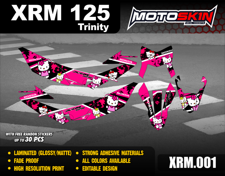 Honda XRM 125 Carb Type TRINITY Full Decals | Lazada PH