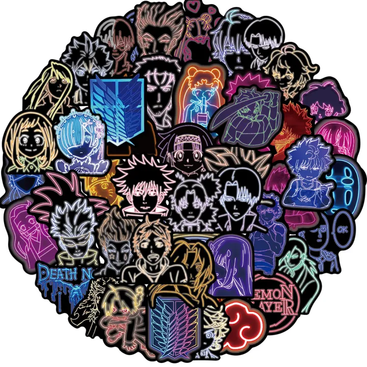 50pcs Stranger Things 3 Trolley Car Stickers Waterproof Removable ...