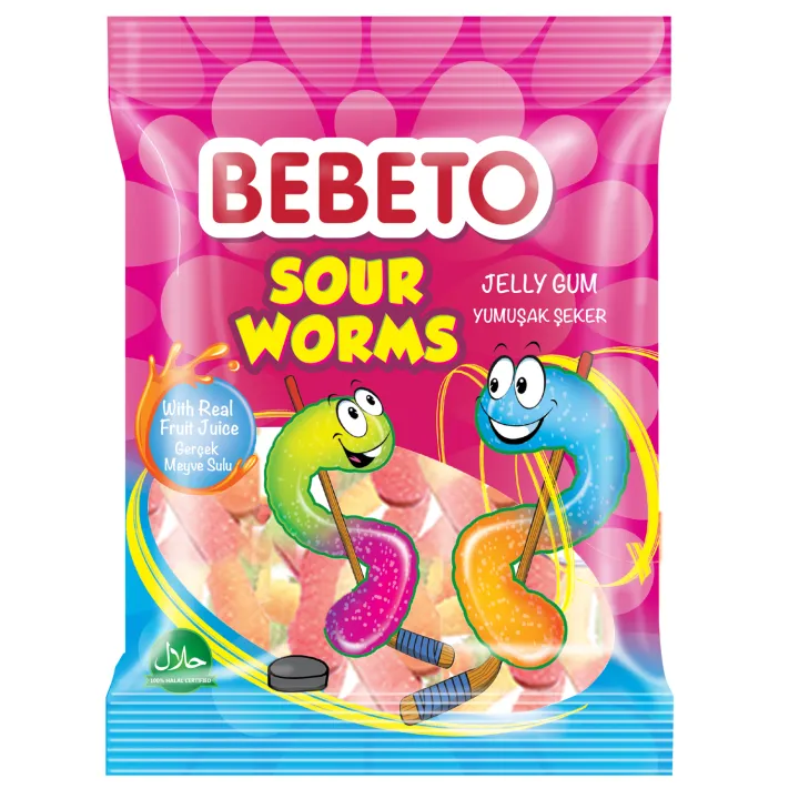 BEBETO SOUR WORMS GUMMY 80G | Lazada PH
