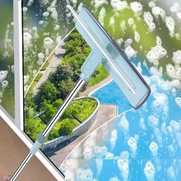 Practical Window Cleaner with Wiper Strip High-rise Window Wiper Mop ...