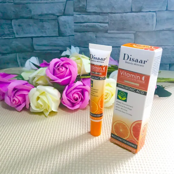 DISAAR Vitamin C HA Glow & Moisture Whitening Eye Cream 25ml | Lazada