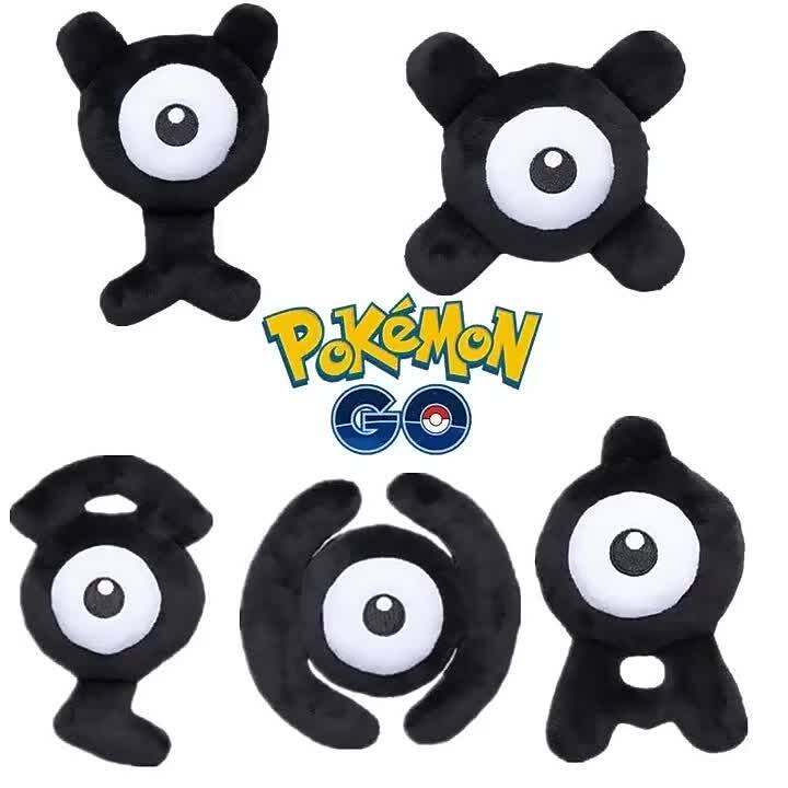 （HOT)Tomy Pokemon Anime Unown Symbol Cute Plush Soft Stuffed Doll Toys ...