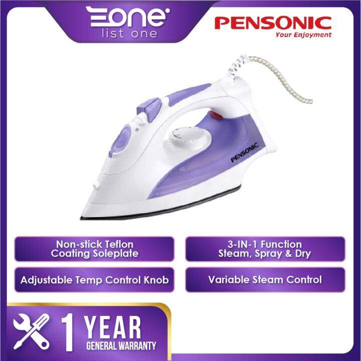 Pensonic 3-In-1 Function Steam Iron PSI-1006 | PSI-1005 | Lazada
