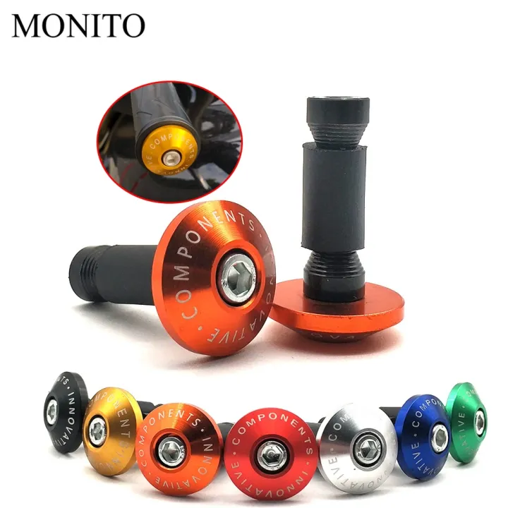 Motorcycle Handle Ends Bar Balanced Plug Slider Handlebars Cap Grips ...
