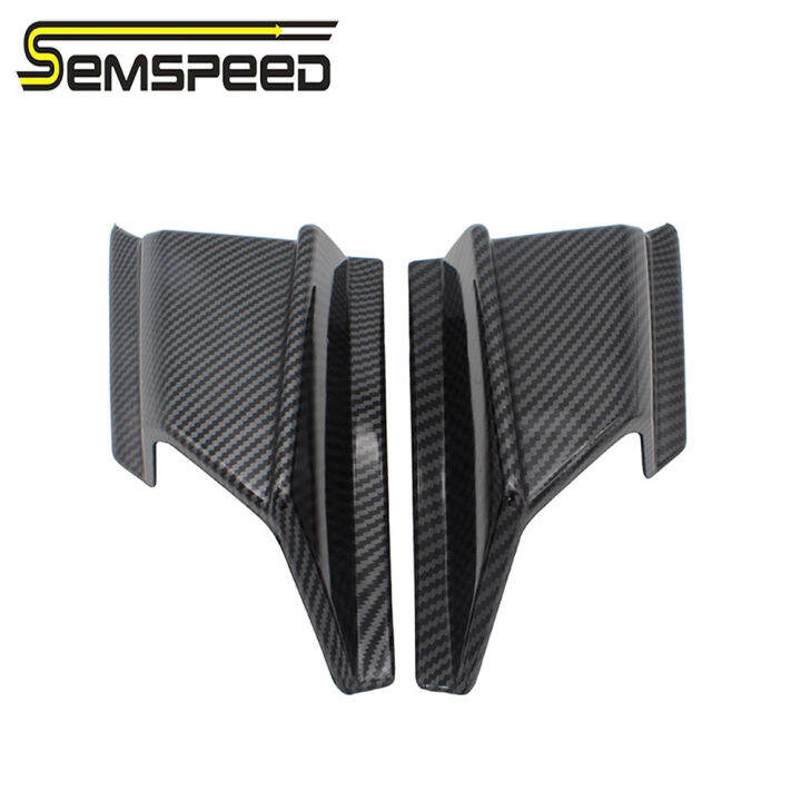 SEMSPEED Motorcycle Side Wind Fin Wing Panel Fairing Cover For Honda ...