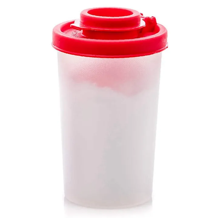 4 Large Salt and Pepper Shakers Moisture Proof ,Salt Shaker with Red ...