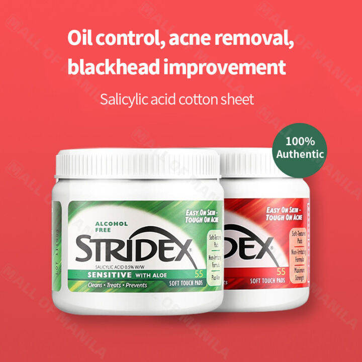 Stridex Acne Control Exfoliating Maskne Pads Acne-prone clear Skin ...
