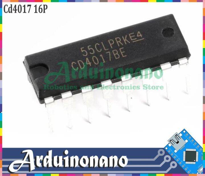 IC CD 4017 Integrated Circuit CD4017 16p 16 pin p 16pin DIP16 | Lazada ...