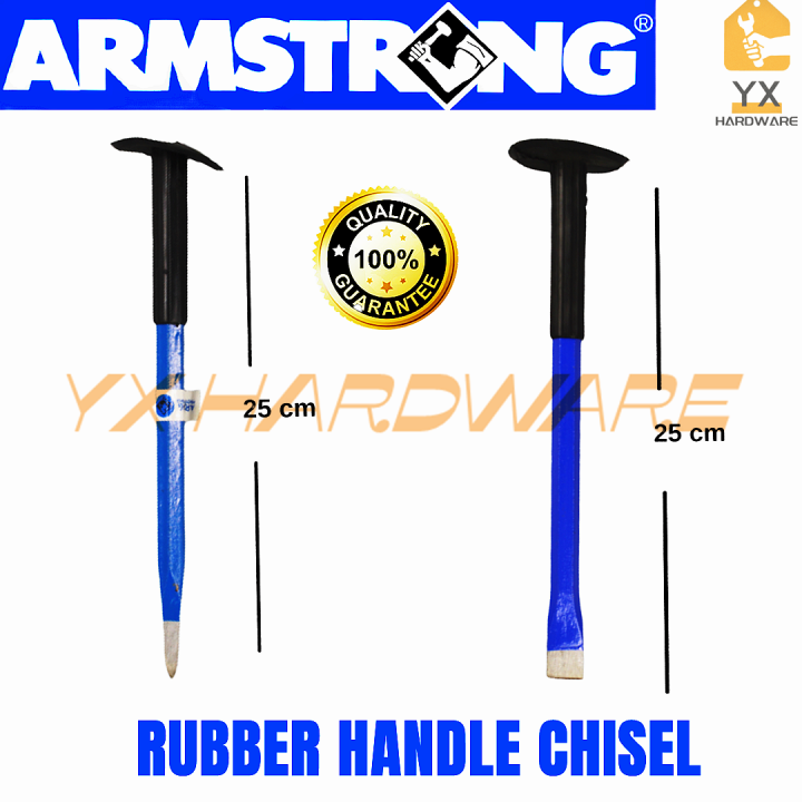 ARMSTRONG RUBBER HANDLE CHISEL | Lazada PH