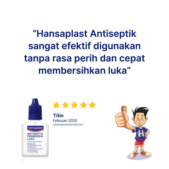 Obat Luka Luar Hansaplast Antiseptik Tetes 20mL - Pembersih Luka Tanpa ...